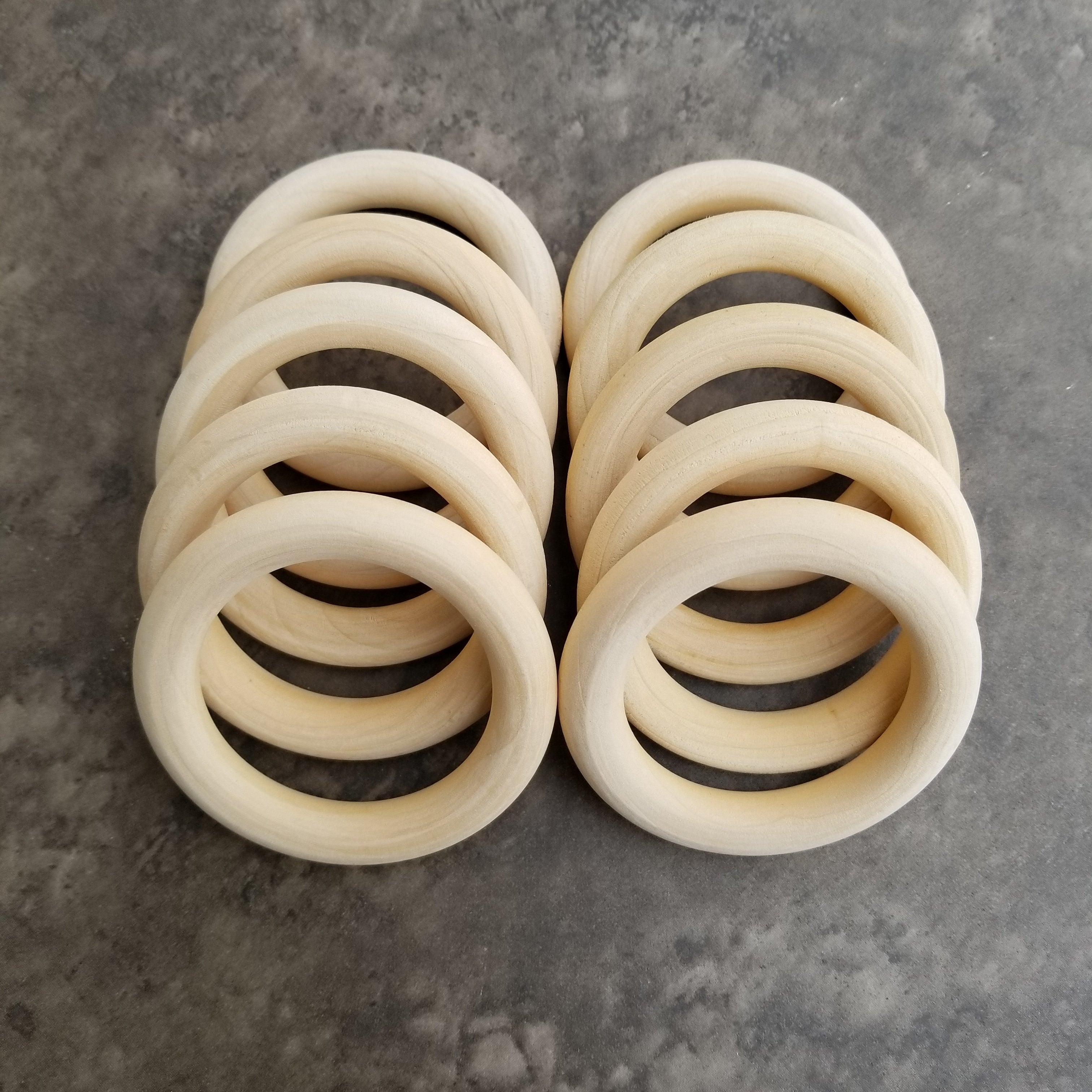 2.5" Diameter Wooden Craft Rings – Alexa Organics LLC - Natural Baby ...